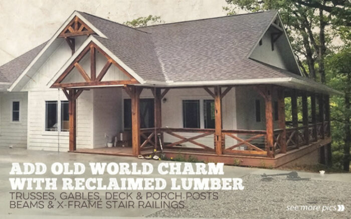 reclaimed-trusses-gables-deck-porch-posts-x-frame-stair-railings ⋆ Red ...